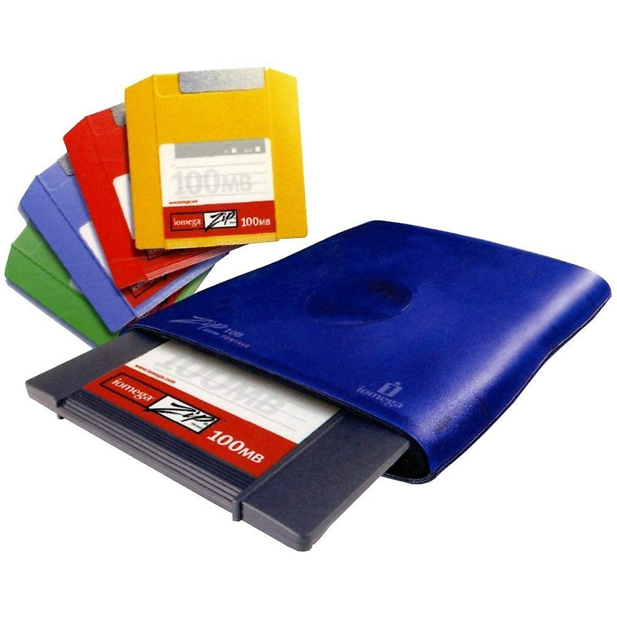 Iomega 100MB Zip Drive Starter Kit for PC or Mac- External USB Connection - Includes Four 100MB Zip Disks