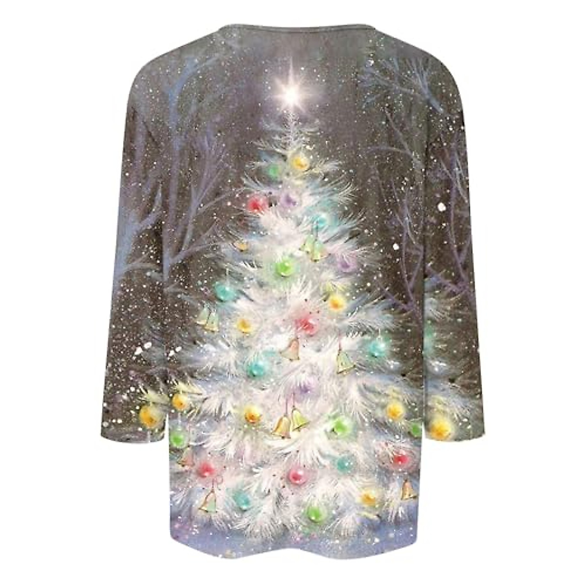 Womens Henley Tops 3/4 Sleeve 2023 Dressy Tops for Women 3/4 Sleeve Vintage Christmas Shirts 3/4 Quarter Sleeve Black Tops Womens Gray Ladies Graphic Tees Large Women 3/4 Sleeve T Shirt