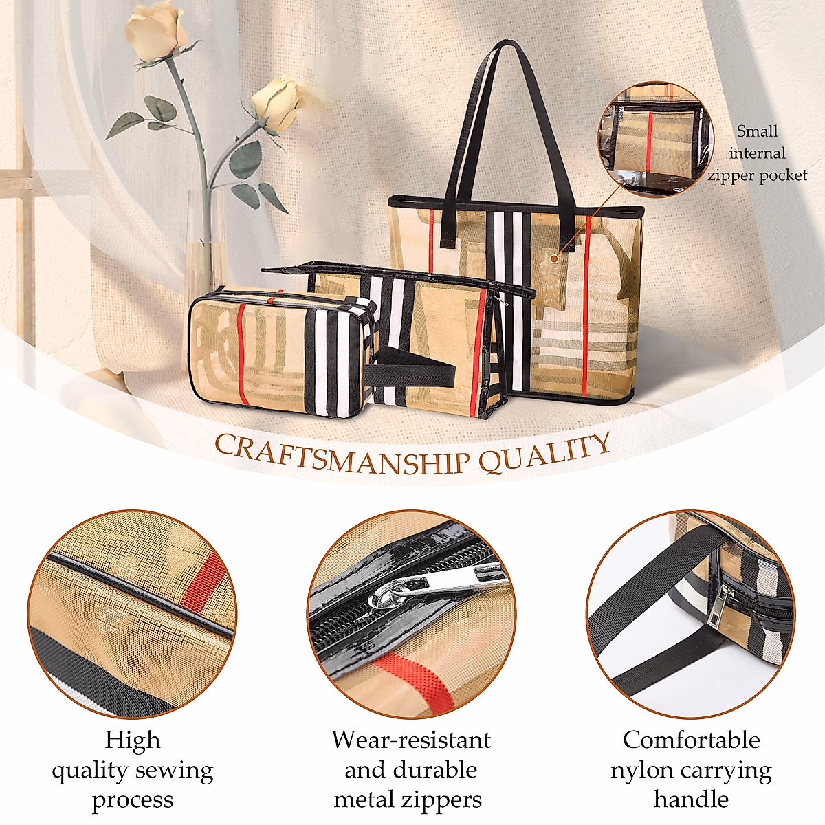 kancehinage Nail Polish Organizer Bag, Double Layer Large Nail Polish Organizers Case Portable Carrying Bag 2