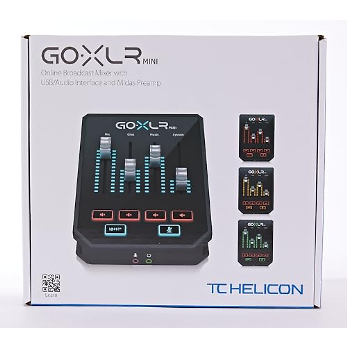 TC Helicon GoXLR MINI Online Broadcast Mixer with USB/Audio Interface and Midas Preamp, Officially Supported on Windows