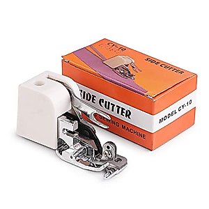 ONEVER Side Cutter Sewing Machine Presser Foot Feet Attachment Accessory for All Low Shank Singer Janome Brother, Overlock Machine Presser Foot