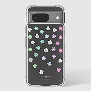 kate spade new york Google Pixel 8 Case, Compatible with Wireless Charging - Scattered Flowers