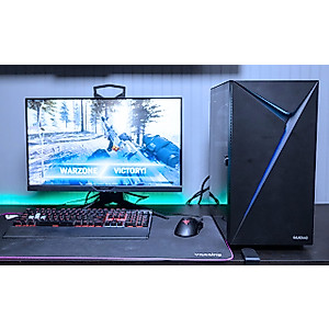 Gigatech Gaming Apollo 7 Gaming Desktop - AMD Ryzen 7 5700G 8-Core 16-Threads 4.6GHz Boost, Radeon Vega 8, 8GB DDR4 3200MHz, 256GB SSD, Built in Wi-Fi, Windows 10