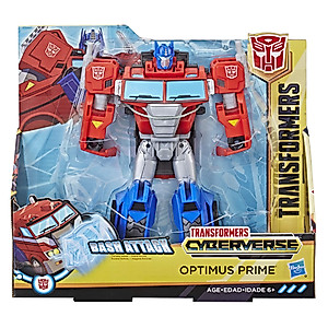 Transformers E3639 Cyberverse Action Attackers: Ultra Class Optimus Prime Action Figure Toy