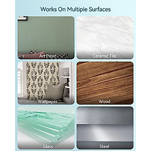 Door Stoppers Wall Protectors, 6pcs 1.57" + 12pcs 1/2" LEOADE Door Knob Stops Cabinet Handle Rubber Bumpers with Self Adhesive Quick Shock Absorbent, Refrigerator Furniture Silicone Silencer -Clear