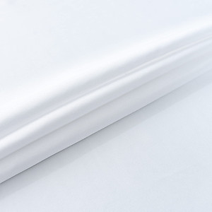 NEWISHER Farmhouse Oval Hemstitch Border Tablecloth Neutral Faux Linen Table Cloth Rustic Solid White Table Cover for Dining Kitchen Party Holiday Home 60x84 Inch