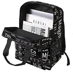 VBFOFBV Backpack for Women Daypack Laptop Backpack Travel Casual Bag, Blackboard Periodic Table of Chemical Elements