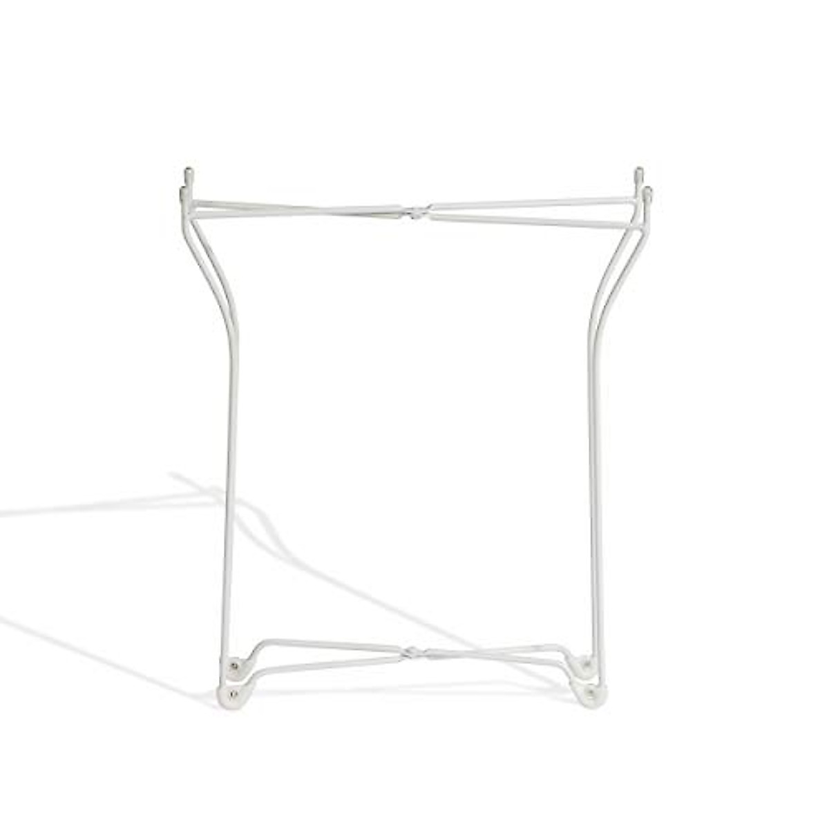 Atlantic urbSPACE Metal Side Table - Stylish Folding Tray Table, Sturdy Steel Construction with Wear-Resistant Powder Coating, PN in White