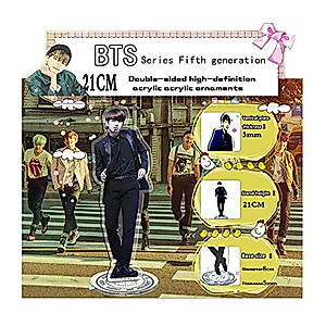 Kpop Star Acrylic Toy Double-side Photo Desk Stand for Desk Decoration Party Decoration (V)
