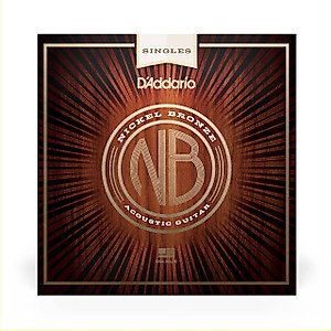 D'Addario NB024 Nickel Bronze Wound Acoustic Guitar Single String
