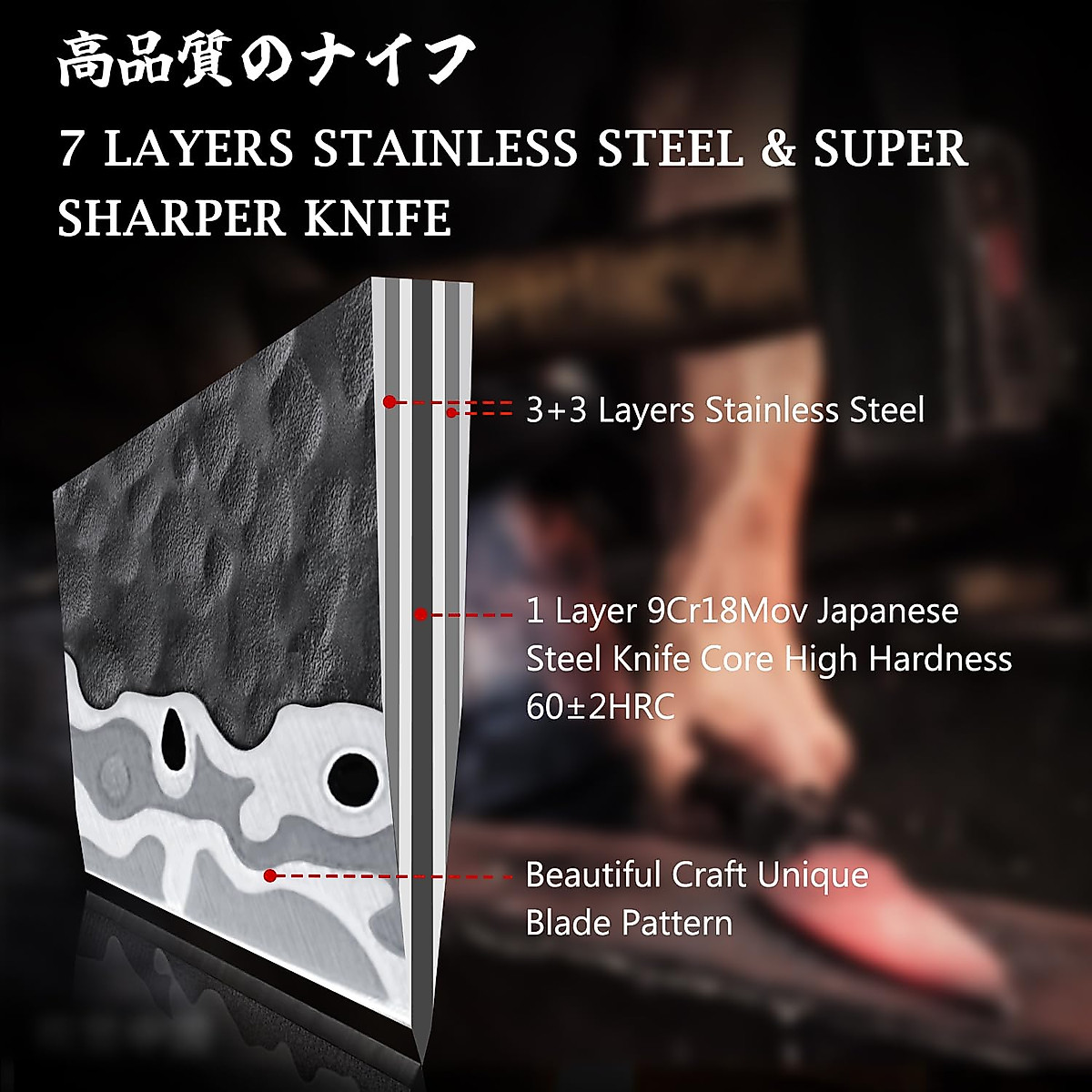 SHAN ZU Japanese Paring Knife 3.7 Inch, 7 Layers 9CR18MOV High Carbon Steel Small Kitchen Knife Ultra Sharp Fruit Knife with Ergonomic G10 Handle,Petty Utility Knife for Slicing/Chopping/Dicing