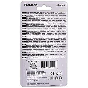 Panasonic- Rp-hs46e-k Slim Clip On Earphone - Black