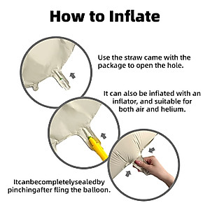 ESHILP 40 Inch Number Balloon Foil Balloon Number 30 Jumbo Giant Balloon Number 30Balloon for 30th Birthday Party Decoration Wedding Anniversary Graduation Celebration, Cream White 30 Number Balloon