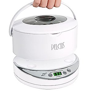 2022 Ultrasonic Cleaner 25 Oz (750ml) PELCAS Ultrasonic Jewelry Cleaner Machine with Detachable Tank 42000HZ Jewelry Cleaner with 5 Digital Timer Watch for Jewelry Necklaces Rings Metal Tools