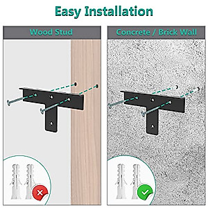 WALI Universal Wall Mount for Audio Visual Devices, Router, Game Consoles, Cable Modems, DVD Players and More, Fit 10 to 18 Inches Circumference (CBMS-B), Black