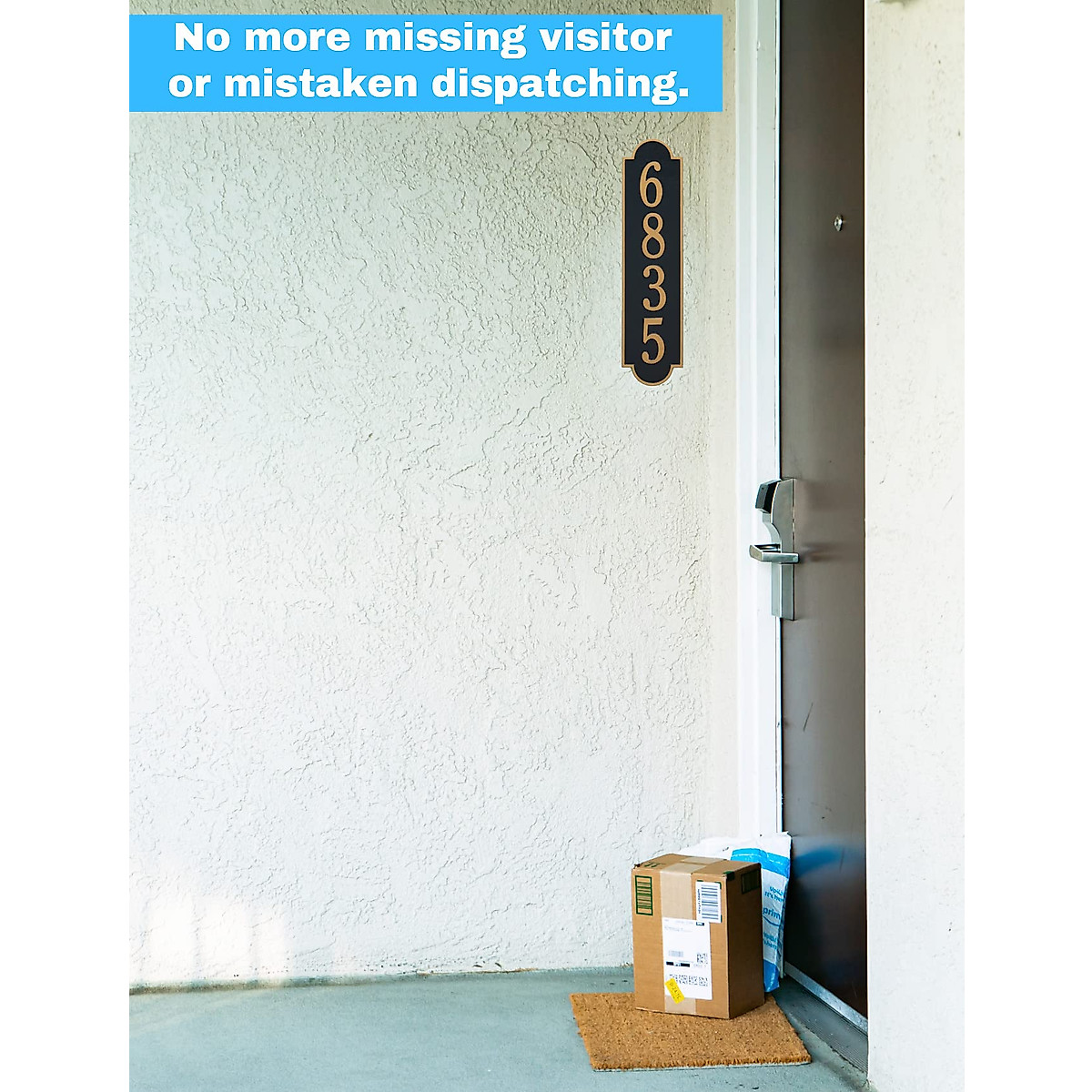 Custom Metal Address Plaque,Number Signs For House Wall Plaque, Street Name Address Sign,Modern House Numbers,Address Plaque Sign for House,Apartment,Office,Mailbox