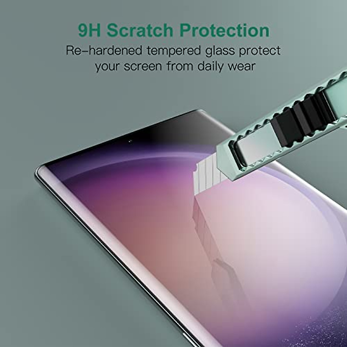 Gatatol [3 Pack] for Galaxy S23 Ultra Screen Protector [Fully Support Fingerprint & S Pen] 3X 3D Curved Tempered Glass for Samsung S23 Ultra 5G