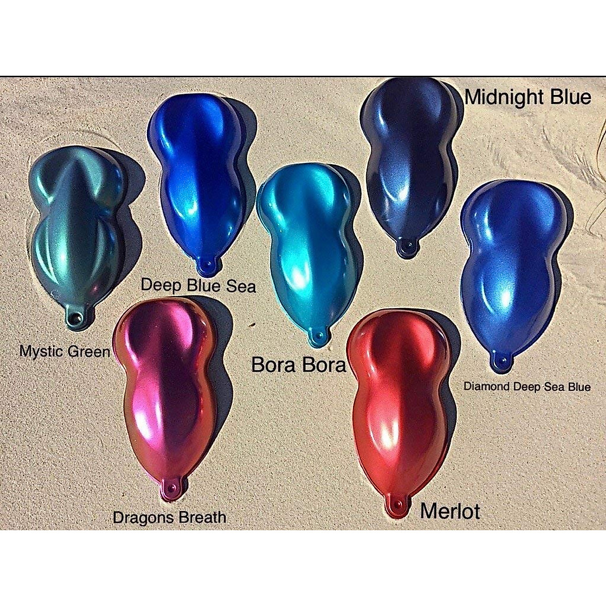 *Bora Bora* Blue Premium Black Diamond Mica Powder Pigments | Versatile DIY Arts and Crafts Additive | Ideal for Resin, Epoxy, Soap Making, Acrylic, Woodworking, and Bath Bombs