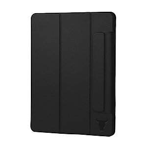 TORRO Smart Folio Compatible with iPad Mini 7/6 - Leather iPad Mini 7th / 6th Generation (2024/2021) Smart Case Magnetic Cover with Auto Wake/Sleep and Stand Function (Black)