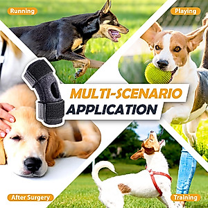 Adjustable Dog Leg Braces for Joint Support and Injury Recovery - Premium Material, Comfortable Fit, Durable Design - Ideal for Active Dogs, Large Breeds, and Elderly Pets (M-1 Pair)