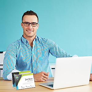 Vicenpal Clear Acrylic Postcard Holder Business Card Holder Greeting Card Display Clear Business Card Stand Rack for Index Card Organizer Desk Table Home Office School, 6 x 4.25 x 4.5 Inches (2 Pcs)