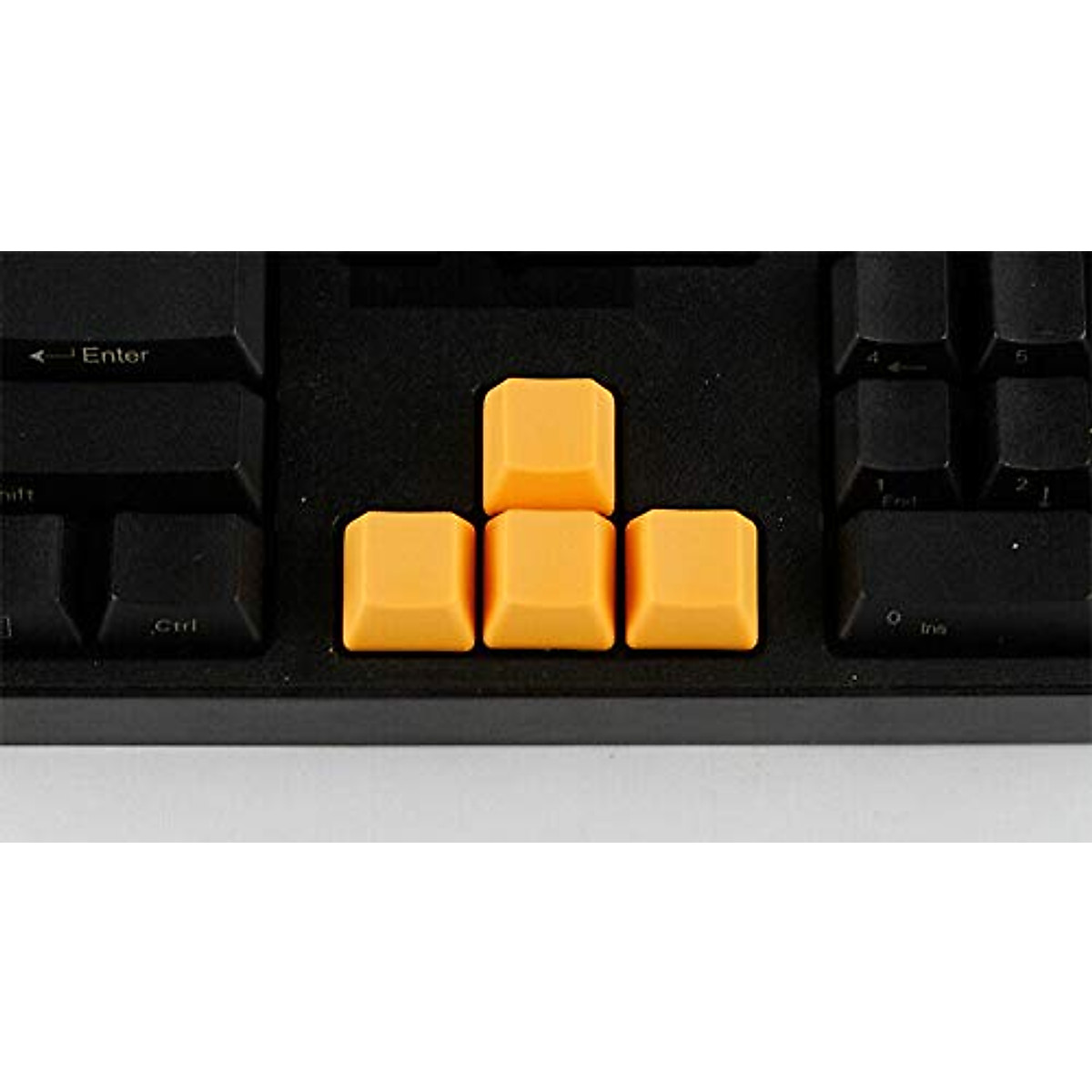 1 Pcs Blank Thick PBT Keycaps R1 R2 R3 R4 Single Switch OEM Height for Cherry MX RGB Gaming Mechanical Keyboard (R1, Yellow)