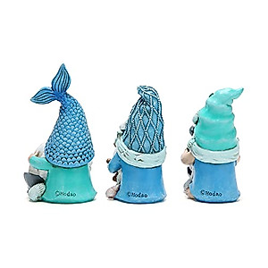 Hodao 3PCS Ocean Animals Gnomes Summer Decorations Handmade Beach Element Decor Swedish Gnomes Nisse Scandinavian Gnomes Elf Fall Decorations Indoor Home Ornaments Summer Gnomes Figurines (Ocean1)