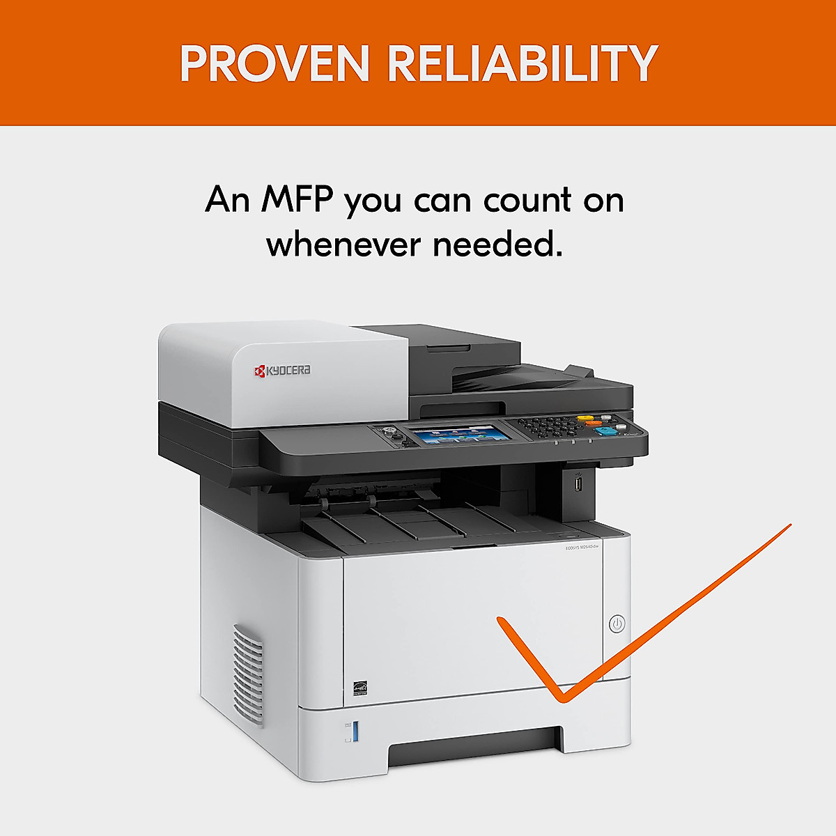 Kyocera 1102S52US0 Model M2640idw Monochrome Multifunctional Laser Printer (Print, Copy, Color Scan and Fax), 52 PPM B&W, Print Resolution 600 x 600 DPI Up To Fine 1200 DPI, Wireless (HyPAS capable)