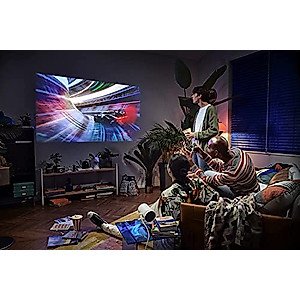SAMSUNG 30”- 100” The Freestyle FHD HDR Smart Portable Projector for Indoor and Outdoor Home Theater with Premium 360 Sound Alexa Built-in with an Additional 1 Year Coverage by Epic Protect (2022)