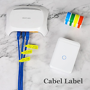 NIIMBOT Label Maker Machine with Tape D11 Portable Bluetooth Handheld Label Printer Included Multiple Templates Available for Phone Pad Easy to Use Home Office Organization USB Rechargeable-Green