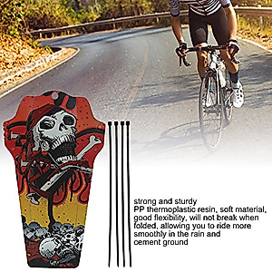 Keenso Bike Fender Mud Guard, Universal Waterproof Mountain Bike Fender Road Bike Mudguard Bicycle Fenders Front Rear Tire Wheel Mudguard Cycling Accessory(Type E) Bicycles and Spare Parts