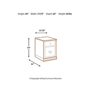 Signature Design by Ashley Hamlyn File Cabinet Medium Brown