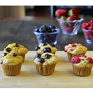 Amison Silicone Muffin Tray Cupcake Baking Pan 12 Cup, Non - Stick Silicone Mold, Dishwasher - Microwave Safe (Blue)