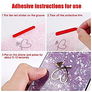 Newseego Case for Samsung Galaxy Z Fold 4 Case, Cute Love-Heart Pattern Shiny Shell Marble Design for Girls Women Soft TPU Shockproof Protective Case Cover with Colorful Heart Bracelet Chain -Pink