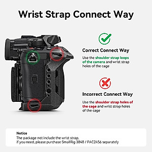 SmallRig GH6 Camera Cage for Panasonic LUMIX GH6, Streamlined Structure Camera Rig, Built-in NATO Rail & Cold Shoe Mount 3440