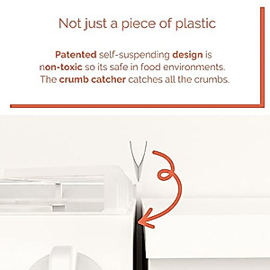 The Crumb Catcher - Stove Gap Filler - Prevent Crumbs and Other Countertop Debris From Falling in the Gap - Ideal for Between Counter, Stovetop, and Oven (2-pack)