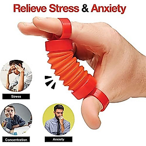 Finger Poppers Fidget Toys, Stocking Stuffer Pack of 10 Finger Fidgets for Men, Women, and Young Adults, Finger Strengthener and Exerciser Sensory Toy, Occupational Therapy Toys