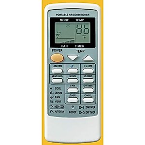 Replacement for Sharp Portable Air Conditioner Remote Control CRMC-A705JBEZ CV-P09LV AY-A9GR CV-2P10SC CV-P09LX CV-P10LC CV-P10MC CV-P10NC CVP10NC-D CVP10NC-R CV-P10PC CVP10PC-D CVP10PC-R, Fahrenheit