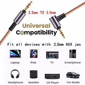 FAAEAL WH-1000XM5 Audio Upgrade Cable,Replacement for Sony MDR-XB950BT WH-1000XM4 XM3 MDR-H600A ATH-M50xBT SR50BT ANC9 Headphones 4.9ft(3.5mm Plug)