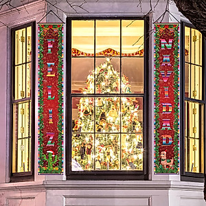 Feliz Navidad Decorations Mexican Christmas Porch Banner Feliz Navidad Welcome Sign Mexican Christmas Decorations and Supplies for Home Party