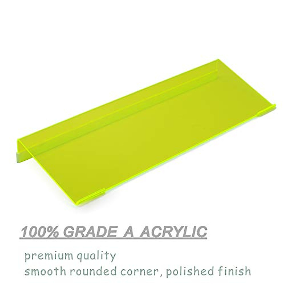 Richboom Epoptic Green Acrylic Tilted Computer Keyboard Holder for Easy Ergonomic Typing, Keyboard Stand for Office, Home, School, Fluorescent Green