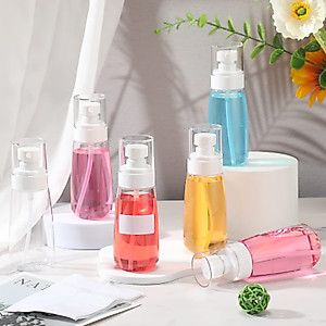 36 Pcs Small Spray Bottle 3.4 Oz/ 100 ml PETG Fine Mist Spray Bottles Hair Leak Proof Travel Size Spray Bottle Cute Mini Empty Cosmetic Refillable Travel Containers for Perfume with 40 Labels