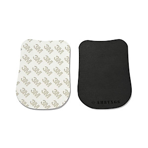 MILAEM 3pcs Archery Bow Grip Saddle Pad Cover Leather Self-Adhesive Bow Handle Protector Non-Slip for Tranditional Longbow Recurve Bow (Black)