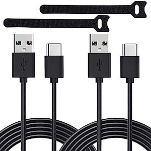BATSOEASY USB C Charging Cable Compatible with PS5 Controller, 2 Pack 6Ft Fast Charging USB Type C Charger Cord Compatible with Playstation 5 PS5 Dual Sense, Xbox Series X/Series S Controllers