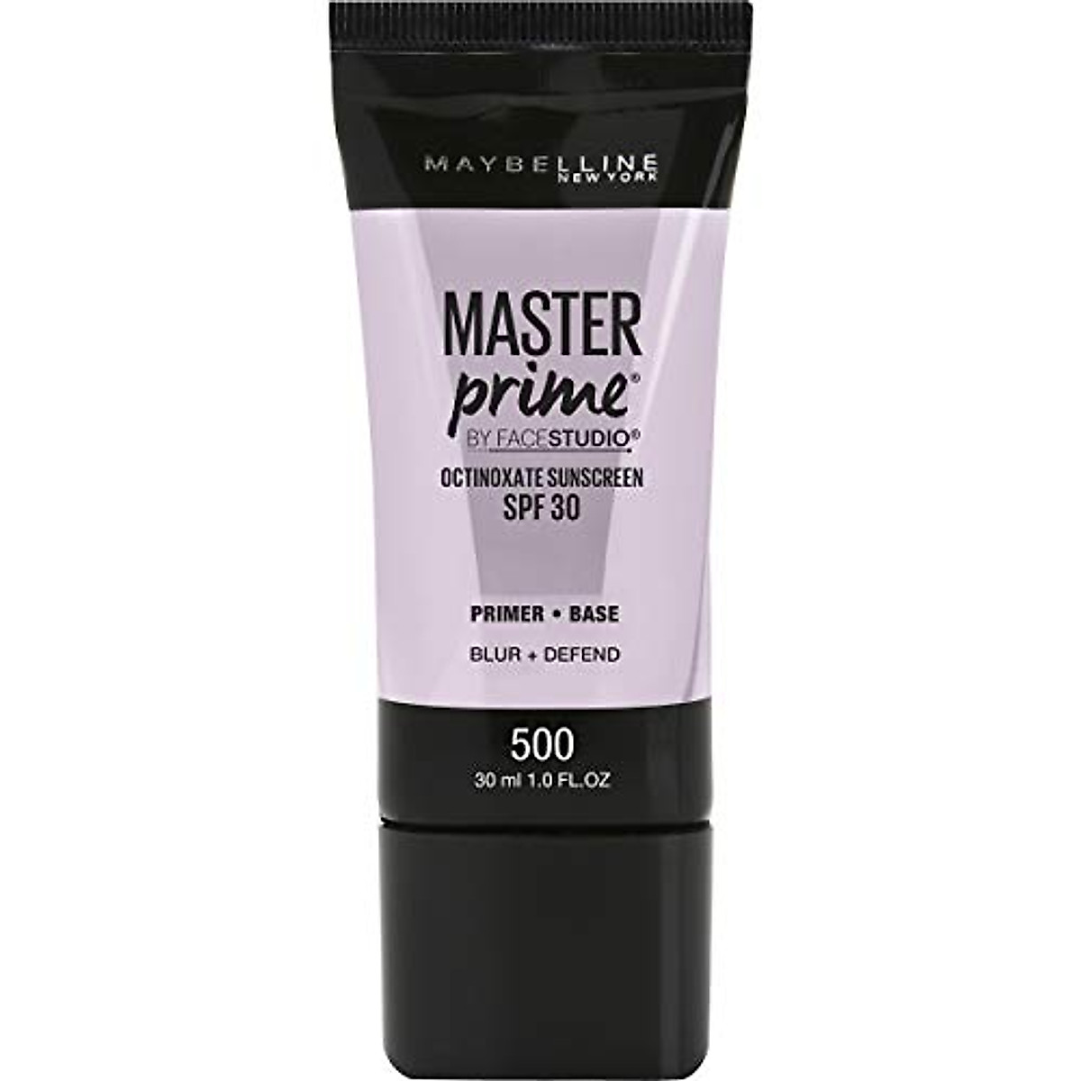 Maybelline New York Facestudio Master Prime Primer Makeup, Blur+ Defend, 1 Fl Oz (1 Count)