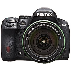 Pentax K-50 16MP Digital SLR with 18-135mm Lens (Black) - International Version