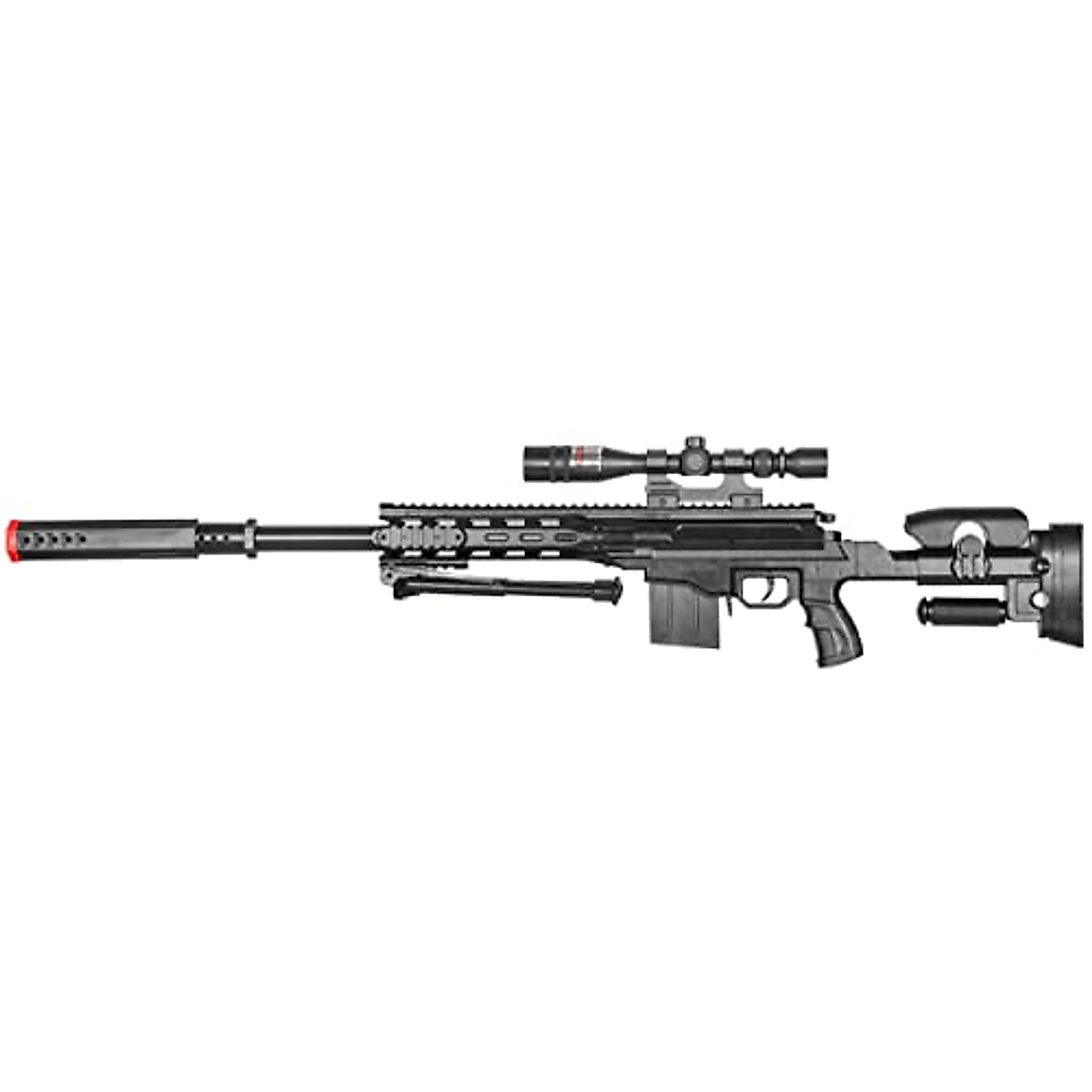 Golden Ball Tactical Spring Powered ABS Plastic Airsoft Sniper Rifle w/Scope & Bipod (Color: Black)