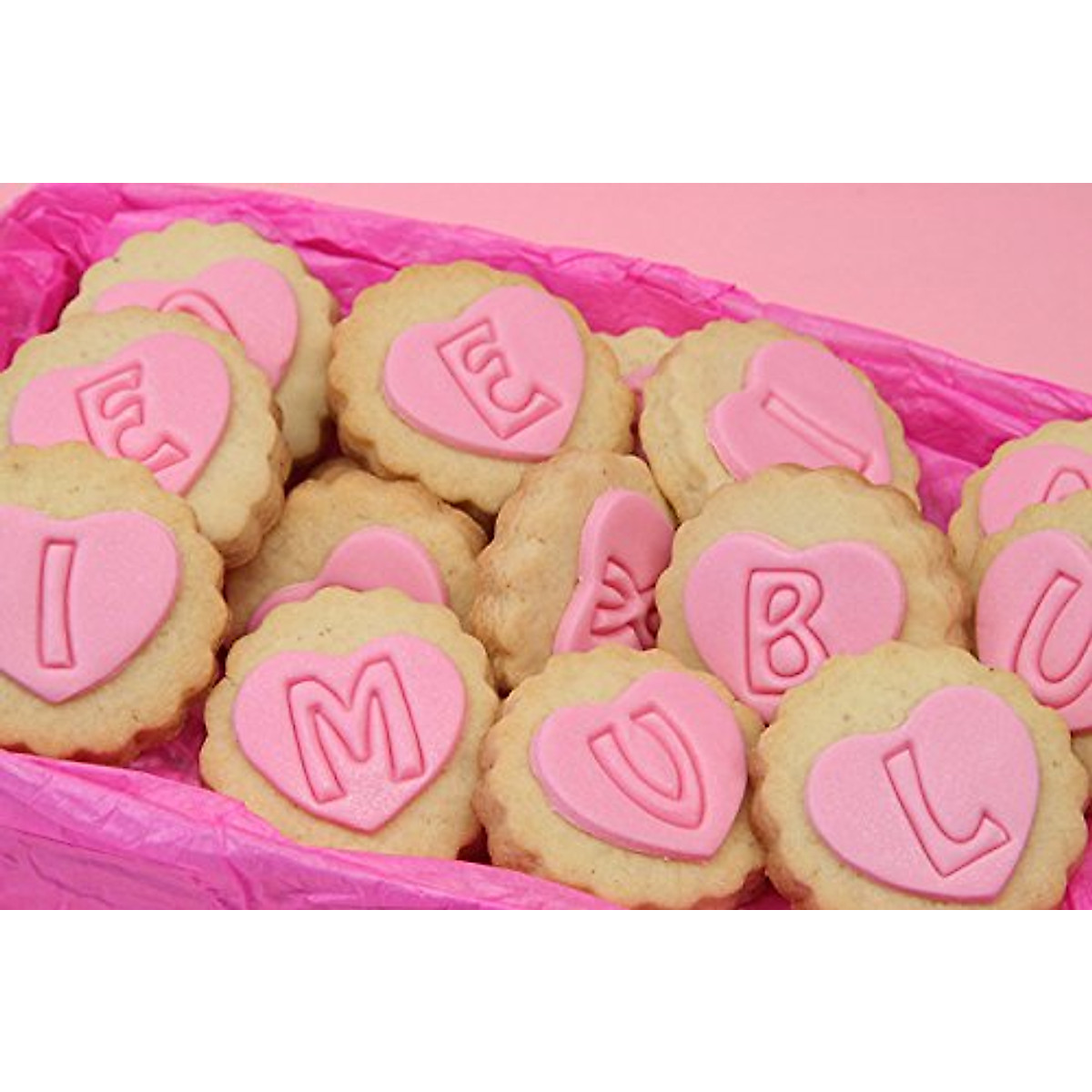 Cookie Cutter Set, 26pcs Stainless Steel Alphabet Letters Biscuit Cookies Cutters Molds, Mini A-Z Shaped Mould Decorating Tool