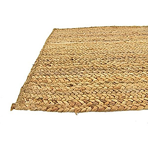 Unique Loom Braided Jute Collection Classic Quality Made Natural Hand Woven Area Rug (2' 0 x 3' 0 Rectangular, Natural)