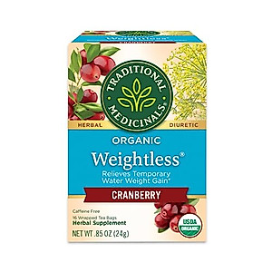 Traditional Medicinals Weightless Cranberry Women's Tea Organic, 16 CT 3 pack